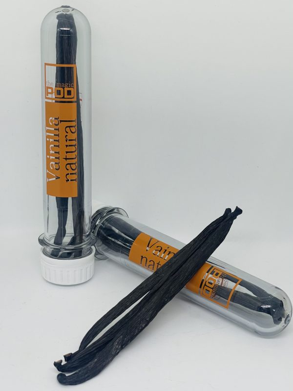 Vainilla Natural variedad Tahitiense en tubo x 3 unidades – Natura Ecuador